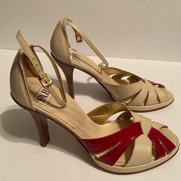 FABI | Shoes | Fabi Italian Leather Opentoe Heels 75 | Poshmark